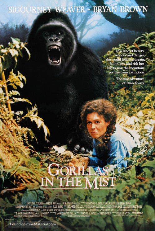 Gorillas in the Mist Movie Poster A2 Size – Pixie Posters