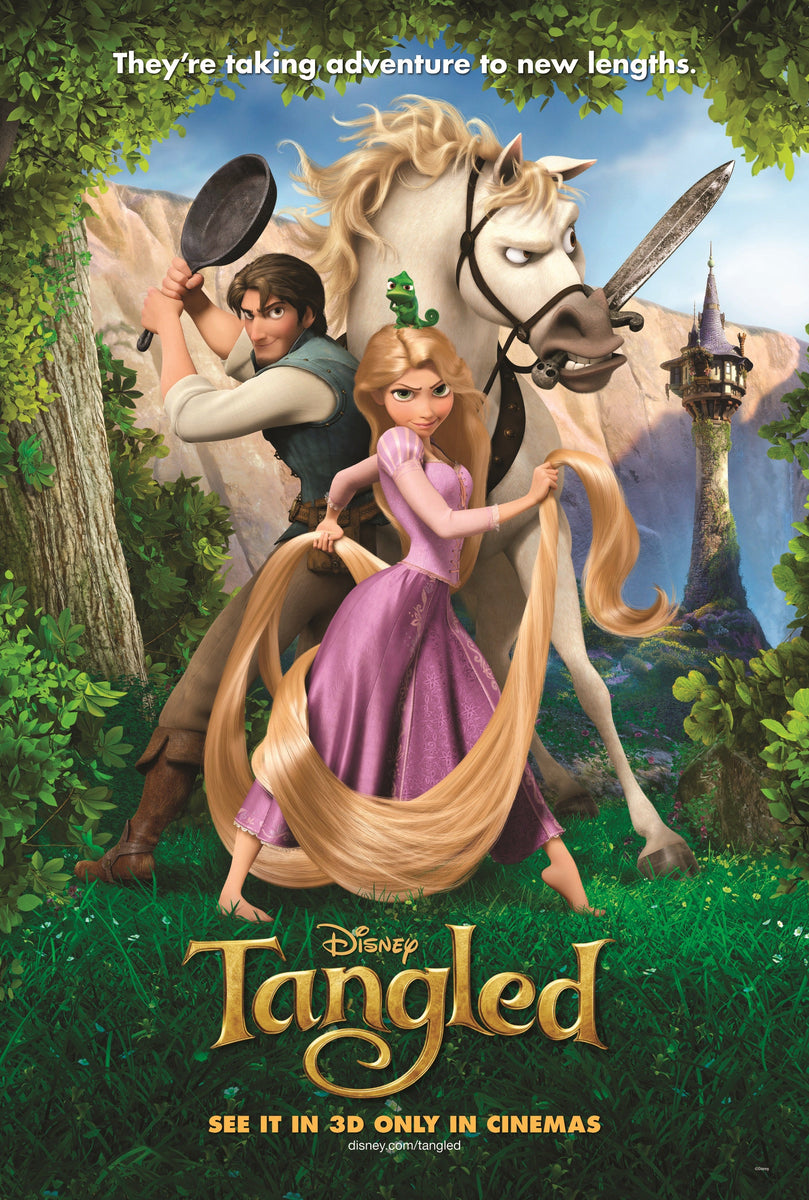 High Quality Tangled A2 Size Movie Poster – Pixie Posters