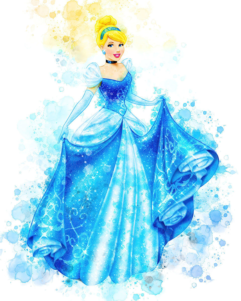 High Quality Disney Princess Wall Art Cinderella A2 Size Poster – Pixie ...