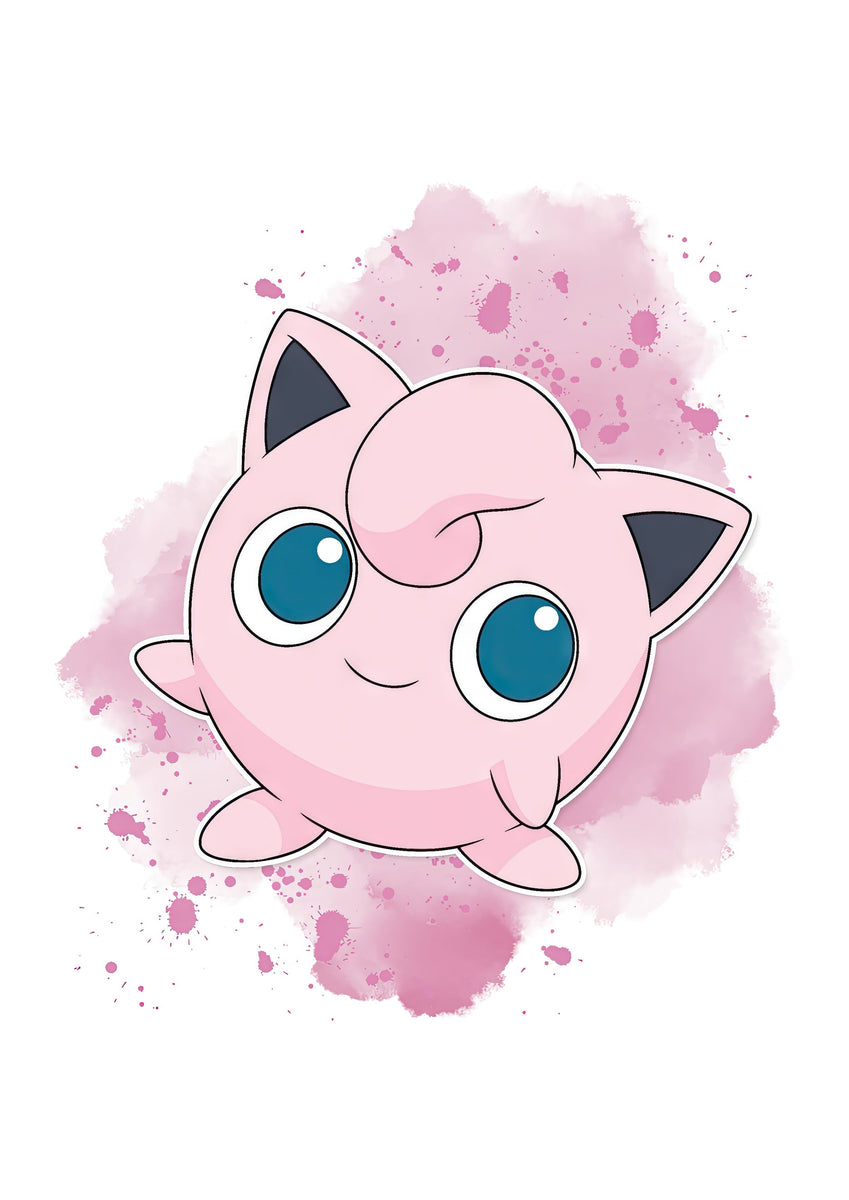 Premium Quality Pokemon Watercolour s Jigglypuff A2 Size Posters ...