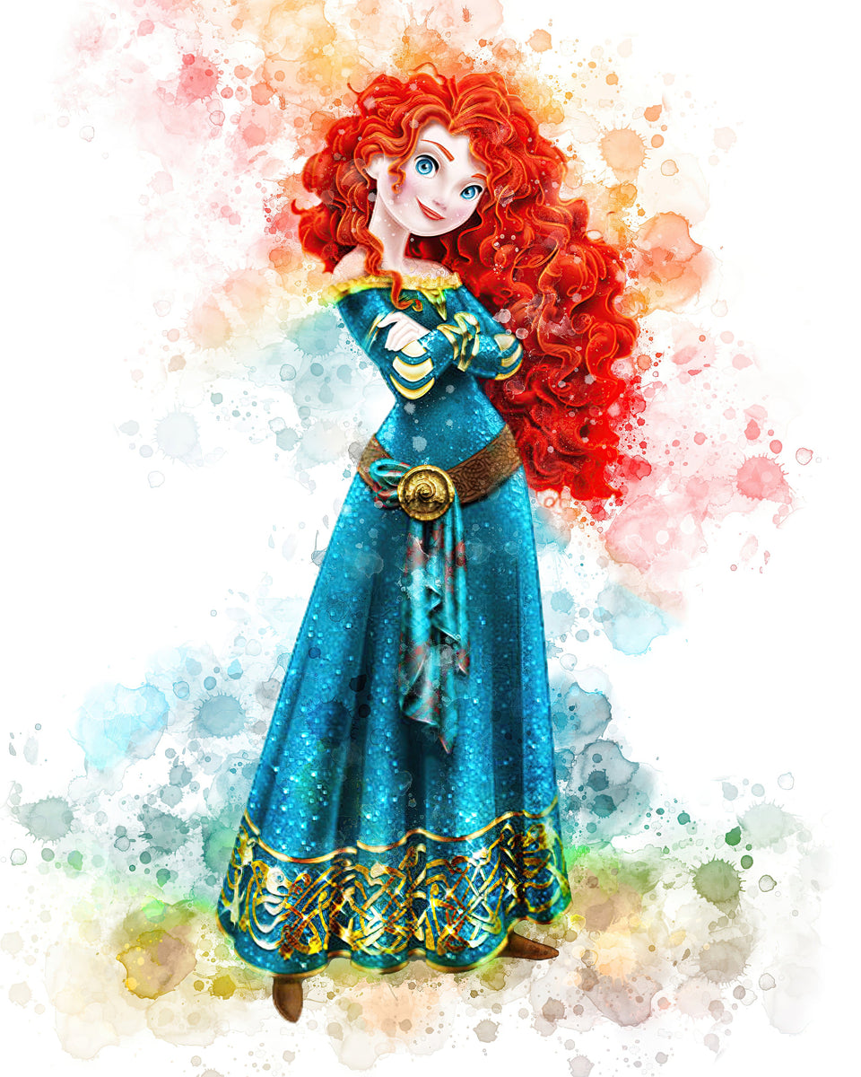 High Quality Disney Princess Wall Art Merida A2 Size Poster – Pixie Posters