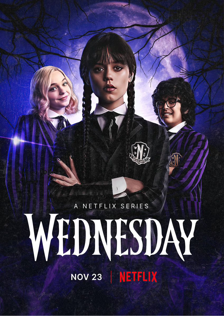 High Quality Wednesday Design 1 A2 Size Poster – Pixie Posters