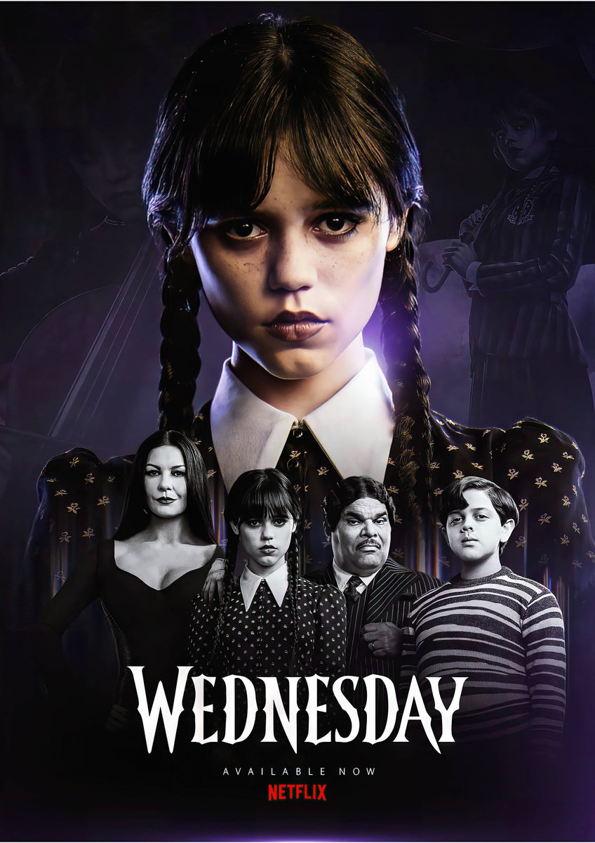 High Quality Wednesday Design 17 A2 Size Poster – Pixie Posters