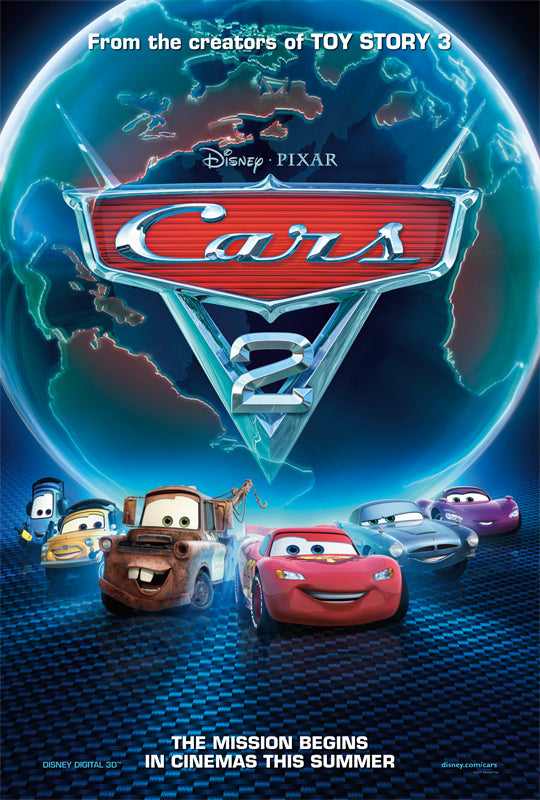 High Quality Cars 2 A2 Size Movie Poster – Pixie Posters