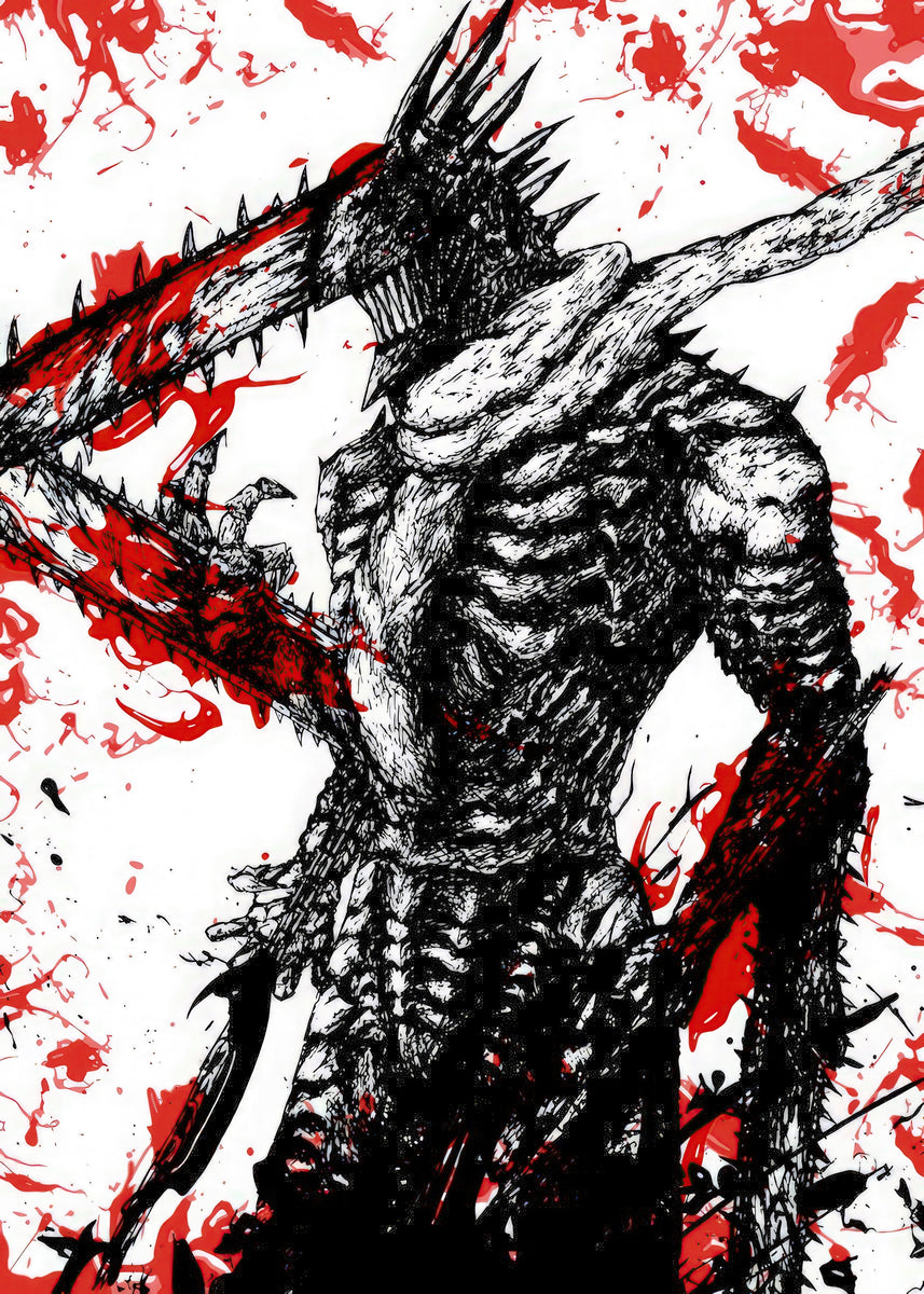 High Quality Chainsaw Man Design 20 A2 Size Poster – Pixie Posters