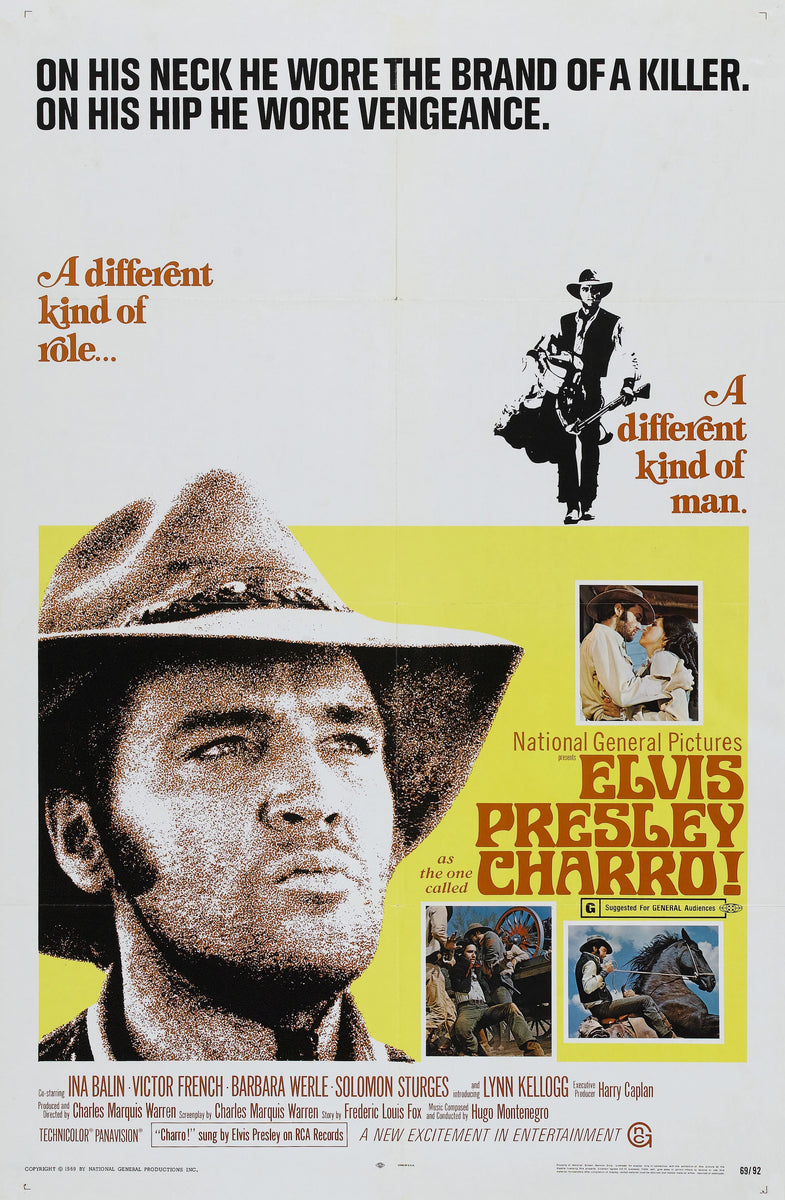 High Quality Elvis Presley Charro A2 Size Movie Poster – Pixie Posters