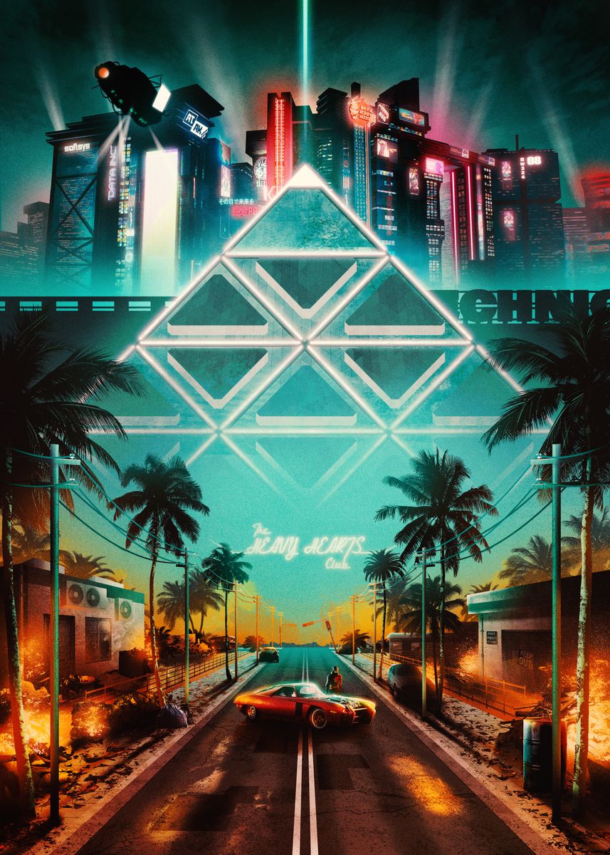 High Quality Cyberpunk Option 12 A2 Size Poster – Pixie Posters