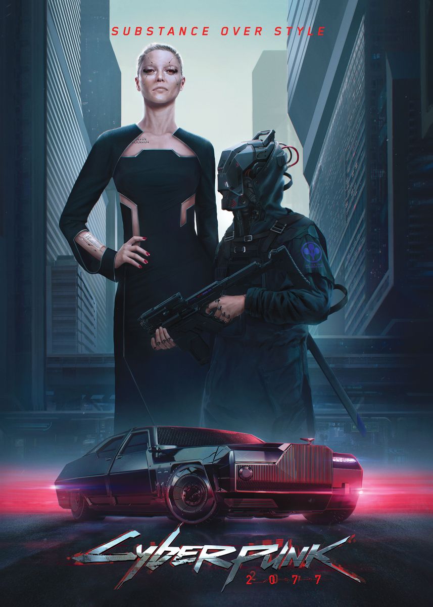 High Quality Cyberpunk Option 7 A2 Size Poster – Pixie Posters