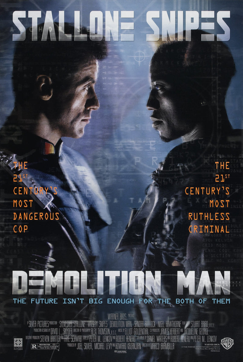 High Quality Demolition Man A2 Size Movie Poster – Pixie Posters