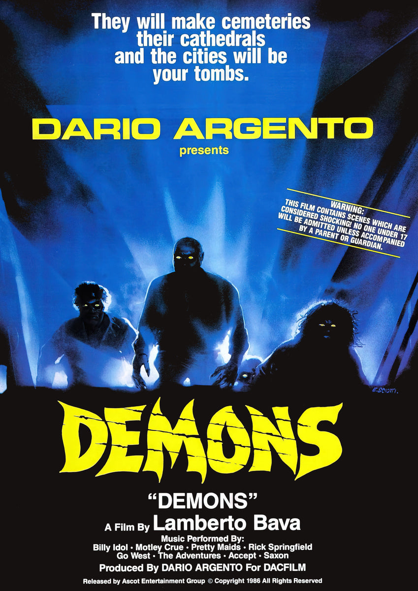 High Quality Demons A2 Size Movie Poster – Pixie Posters