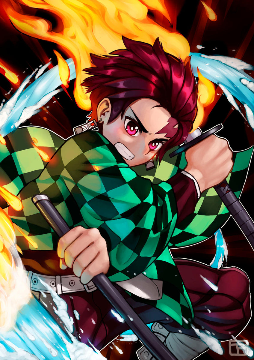 High Quality Demon Slayer Anime Design 3 A2 Size Poster – Pixie Posters