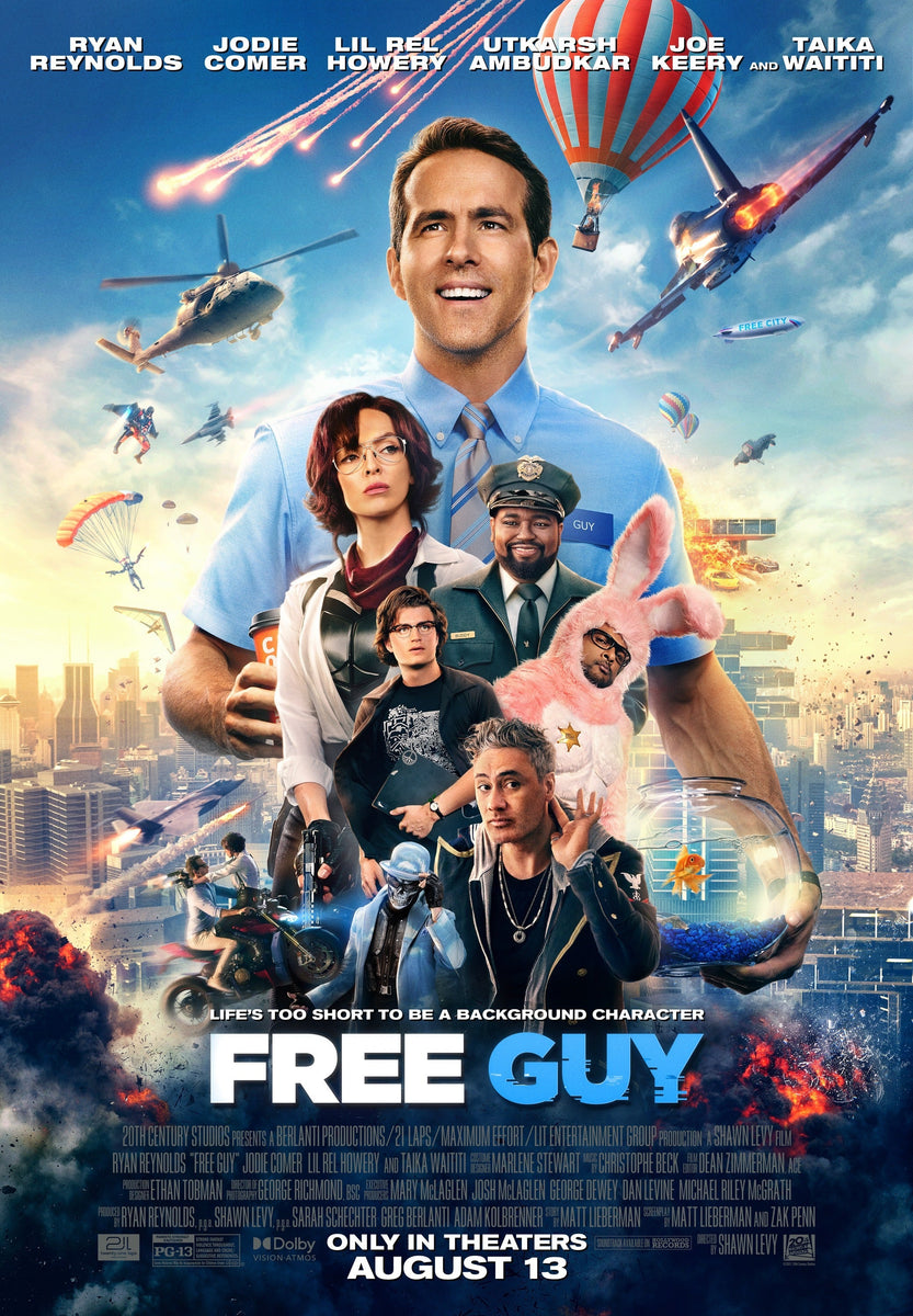 Premium Quality Free Guy A2 Size Movie Poster – Pixie Posters