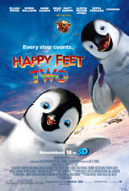 High Quality Happy Feet Two A2 Movie Poster – Pixie Posters