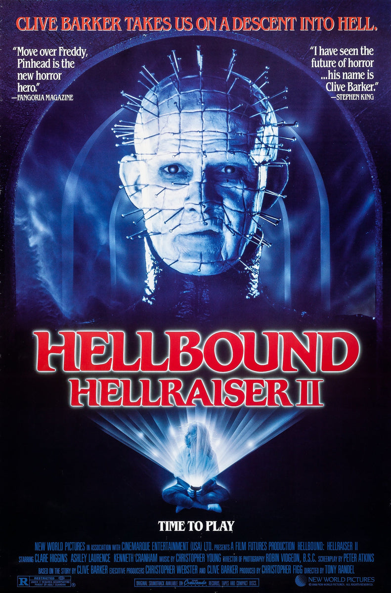 hellbound hellraiser ii A2 Size Movie Poster – Pixie Posters