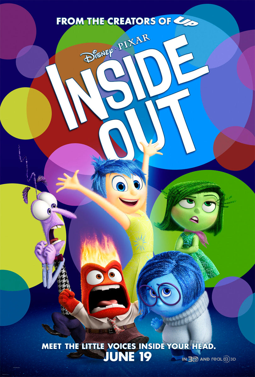 High Quality Inside out A2 Size Movie Poster – Pixie Posters