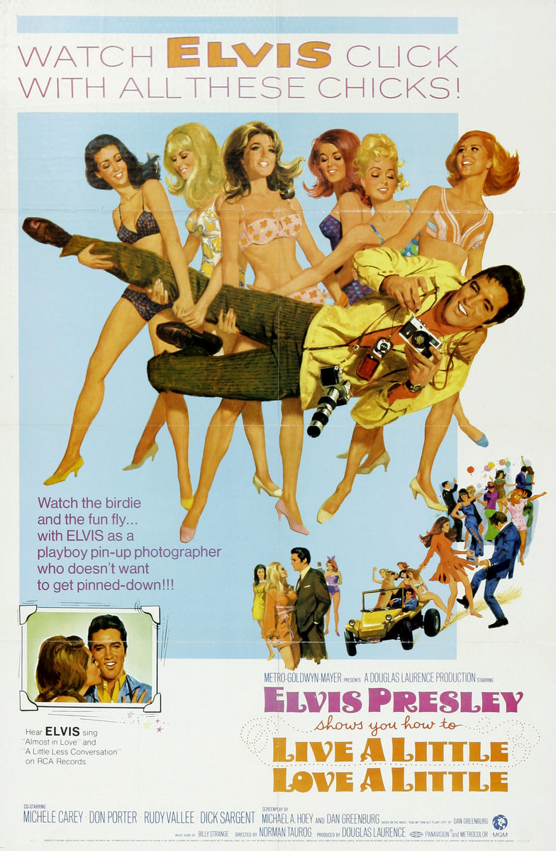 High Quality Elvis Presley Live A Little Love A Little A2 Size Movie ...
