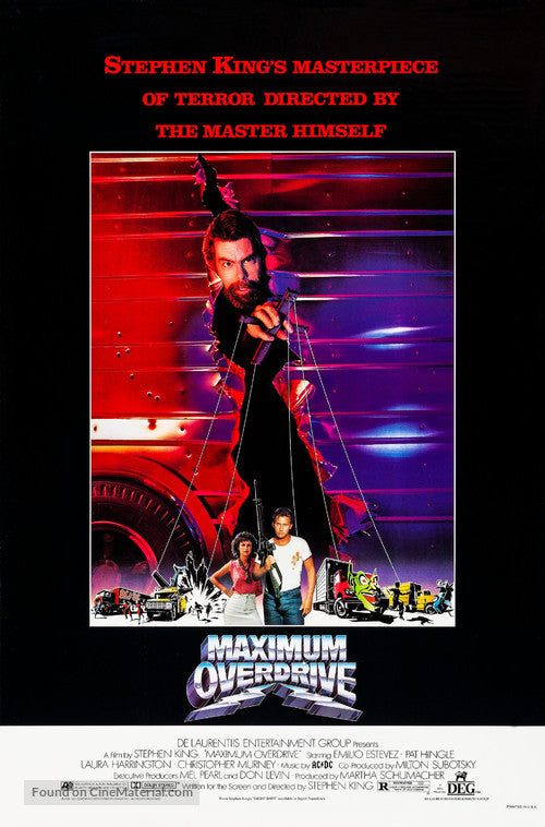Maximum Overdrive Cinema Movie Poster A2 Size – Pixie Posters