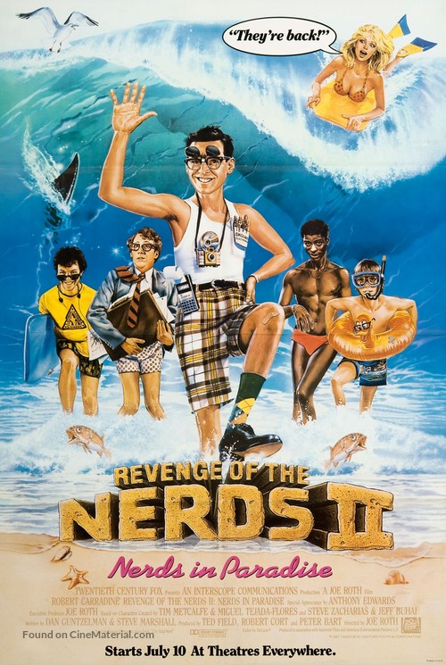 Revenge of the Nerds II: Nerds in Paradise Movie Poster A2 Size – Pixie ...