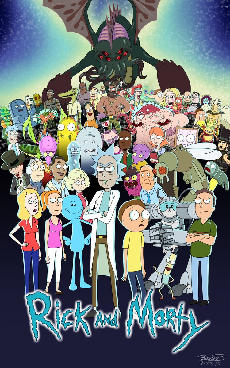 Premium Quality Rick And Morty Option 22 A2 Size Poster With Free ...