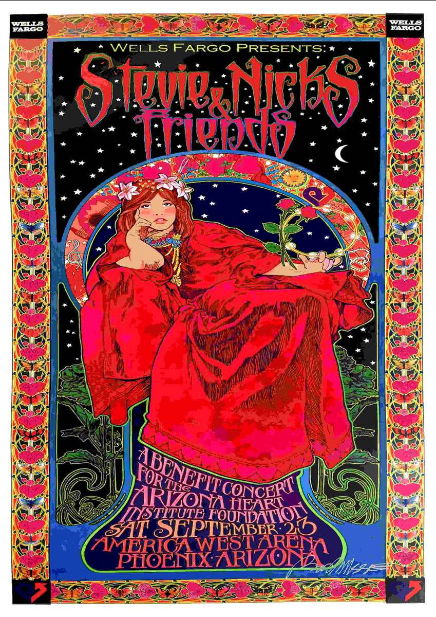 High Quality stevie nicks 2 Vintage Gig A2 Size Poster – Pixie Posters