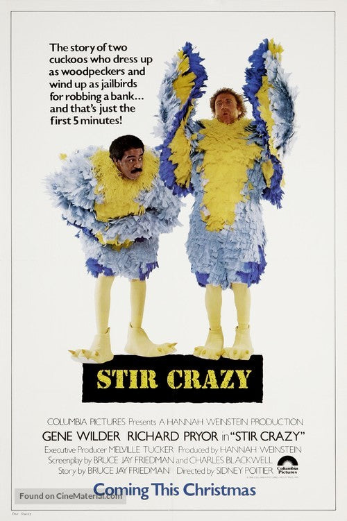 Stir Crazy Movie Poster A2 Size – Pixie Posters