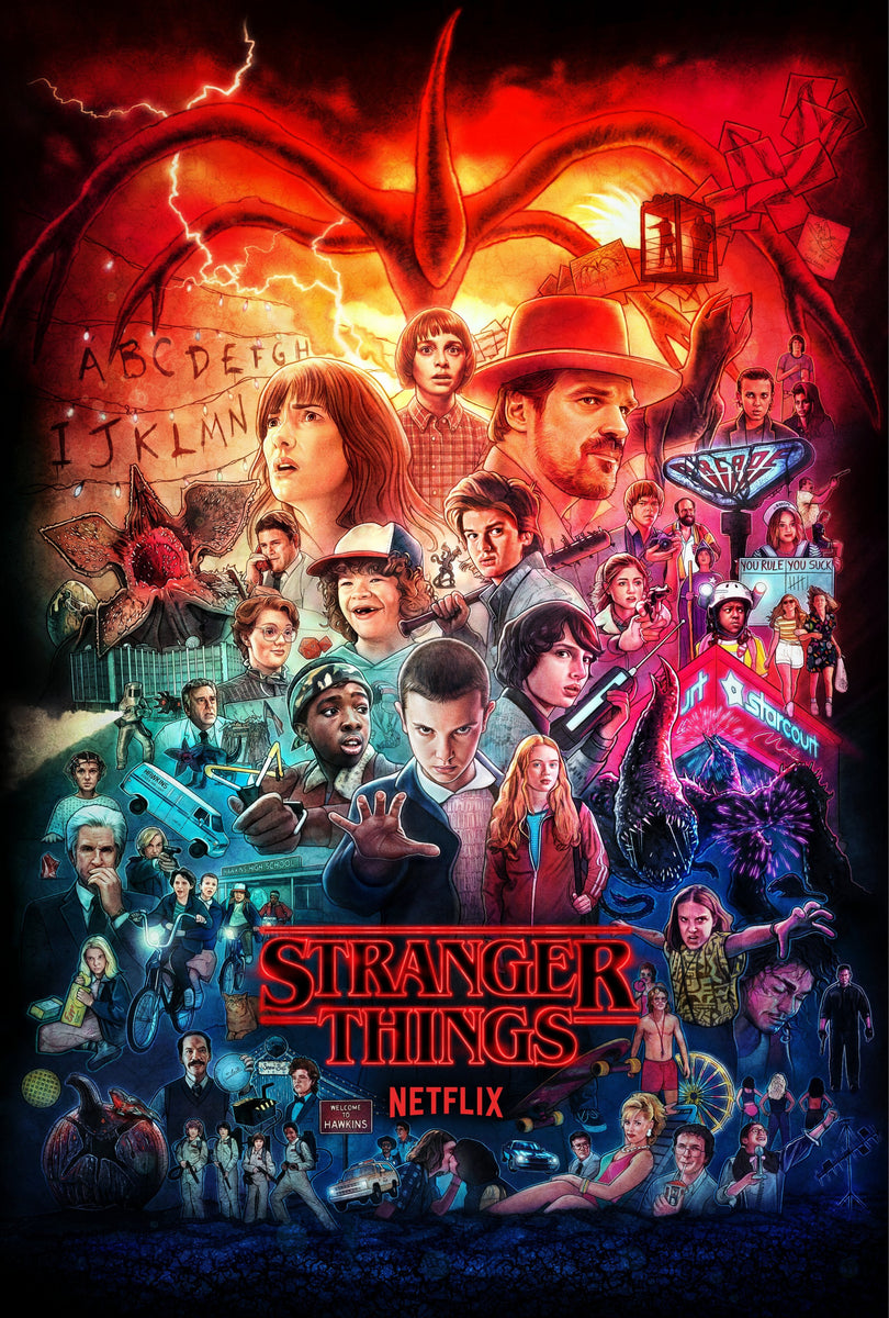 High Quality Stranger Things A2 Size Movie Poster – Pixie Posters