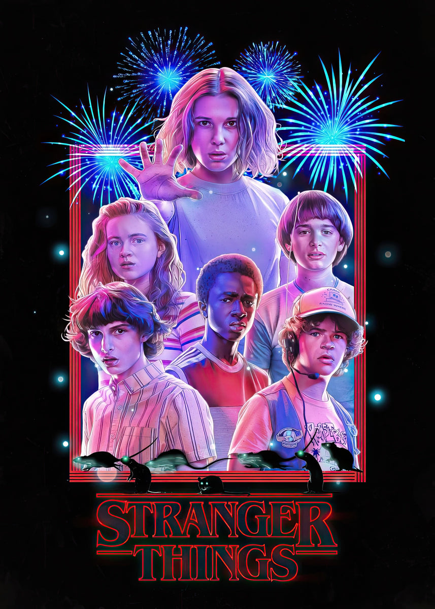 High Quality Stranger Things Design 19 A2 Size Poster – Pixie Posters