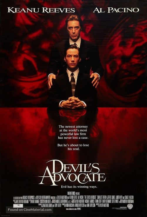 High Quality The Devil's Advocate A2 Movie Poster – Pixie Posters