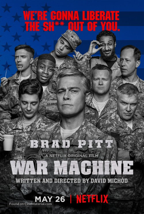 War Machine Movie Poster A2 Size – Pixie Posters