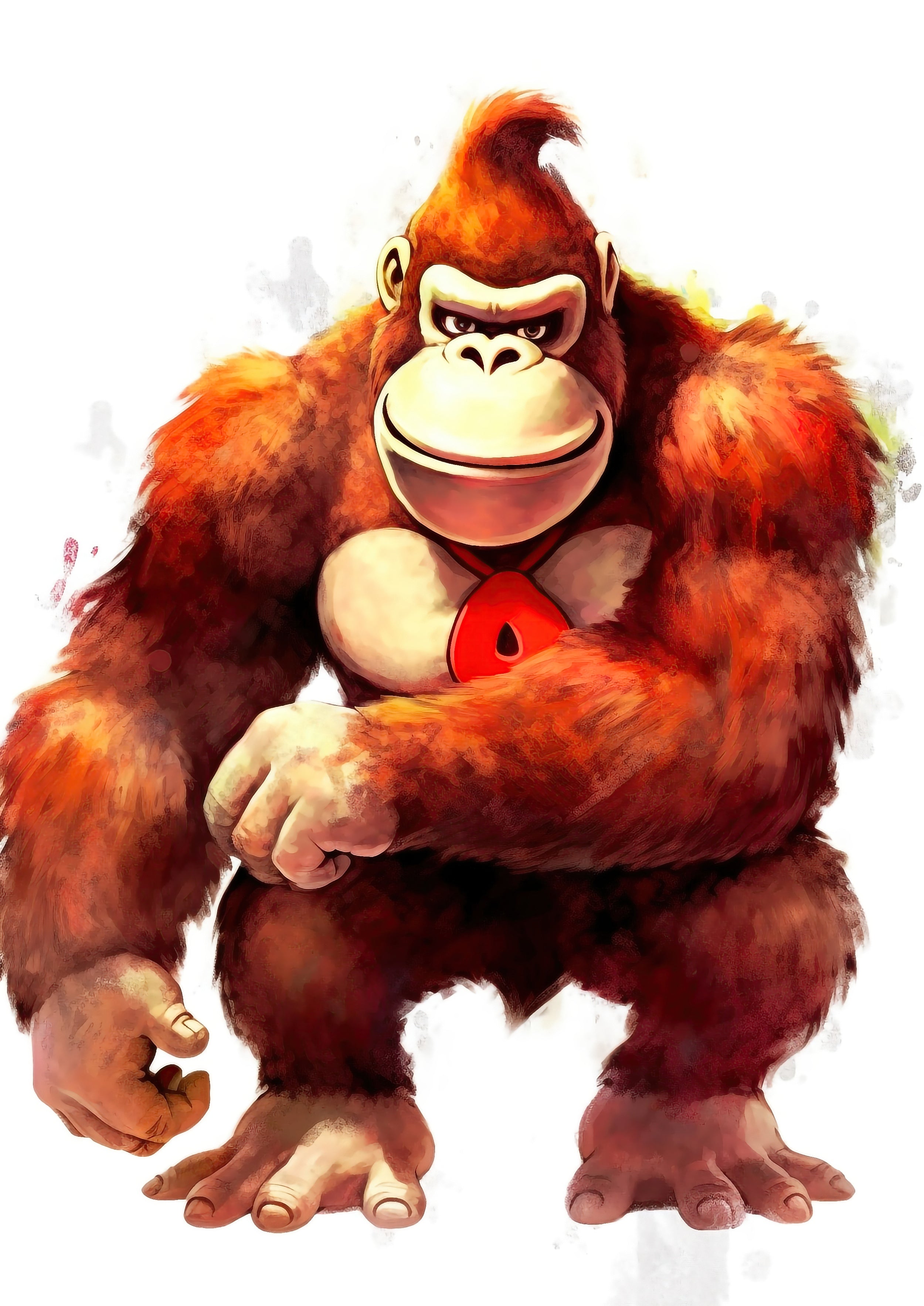 Premium Quality Super Mario Watercolour Donkey Kong A2 Size Posters ...